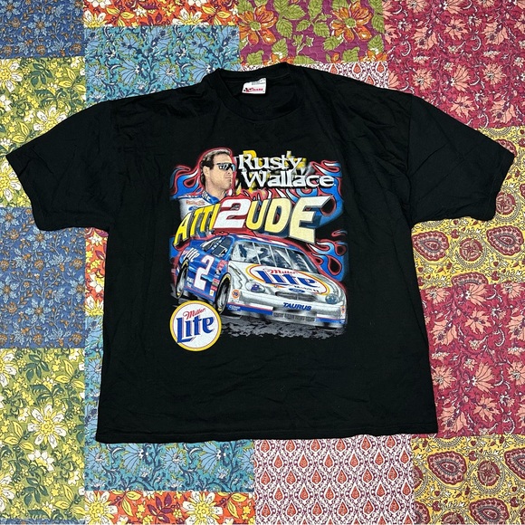 Chase Authentics | Shirts | Vtg Nascar Rusty Wallace Miller Lite Tshirt ...